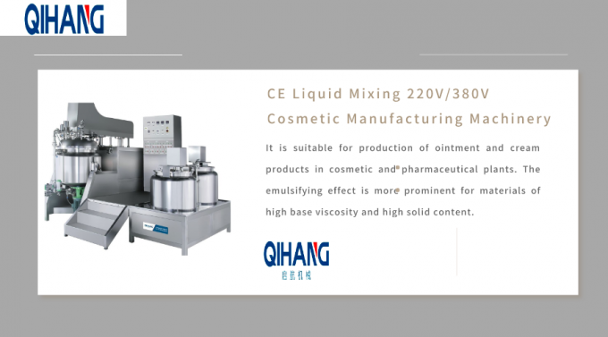 Equipment Used In The Manufacture Of Emulsions Liquid Mixing Cosmetic ...