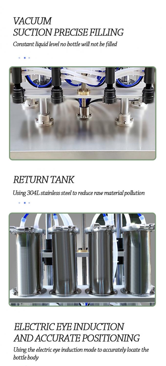 Pneumatic Cologne Perfume Vial Bottle Filling Machine Easy To Operate